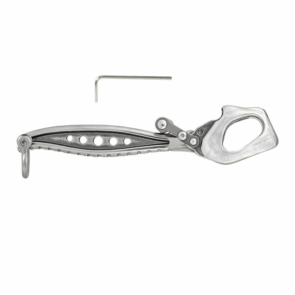 Аксессуары для скалолазания, Многофункциональный спусковой устройство H серии - Модель A - Длинная ручка, совместима с веревкой 10.5 мм