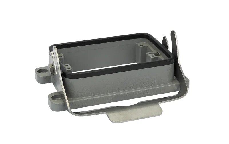 HDXBSCN Промышленный прямоугольный разъем для тяжелых условий эксплуатации HDC HE-048 Han B 48 ядер 16 А Корпус с открытым дном