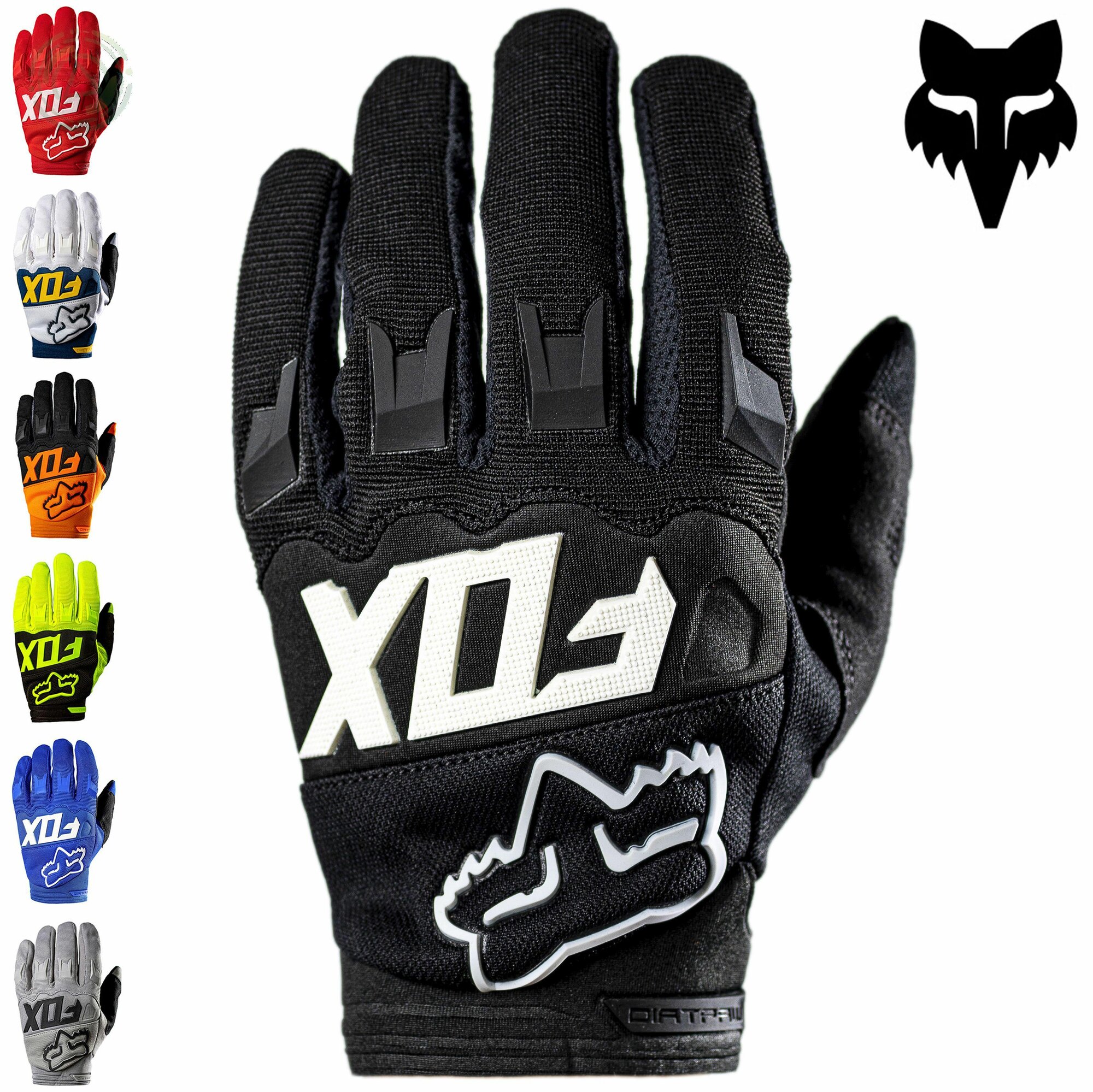 Мотоперчатки FOX Dirtpaw мужские/женские кроссовые, защитные, мотоциклетные, для квадроцикла, питбайка, скутера, велосипеда, картинга самоката размер XXL