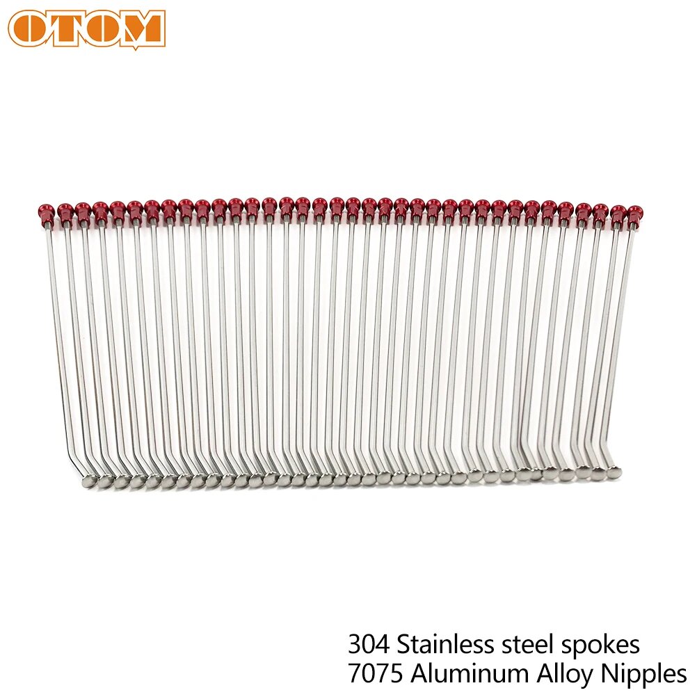 OTOM для HONDA CR125 CR250 CRF250 CRF450 комплект спиц переднего и заднего колеса 18 Rear Silver Red