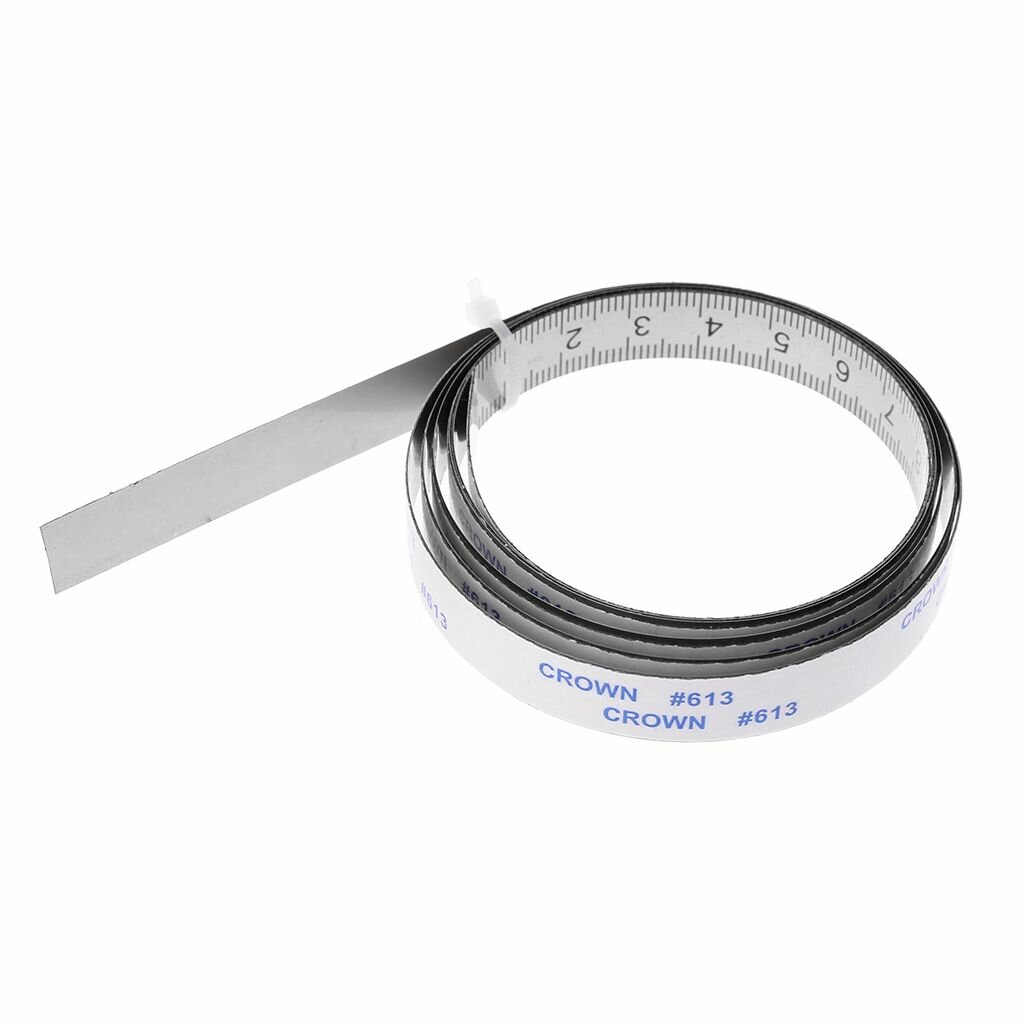 Двусторонняя шкала из нержавеющей стали шириной 13 мм, липкая линейка-вперед-2 метра