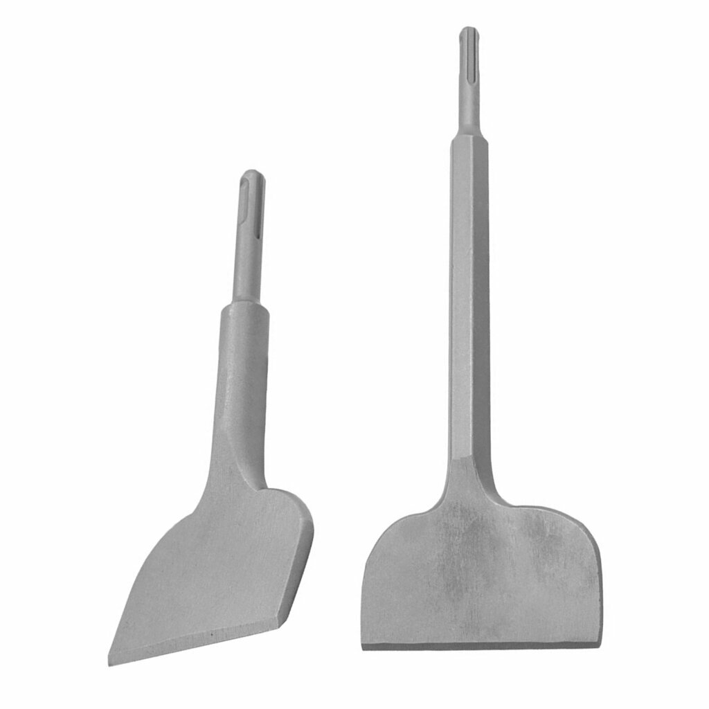 2 шт. Широкие изогнутые зубила для электрического перфоратора для плитки, старой штукатурки, стен, бетона