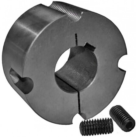 Коническая втулка TB 2012 19 на диаметр вала 19 мм, чугунная. TAPER BUSH, Втулка тапербуш