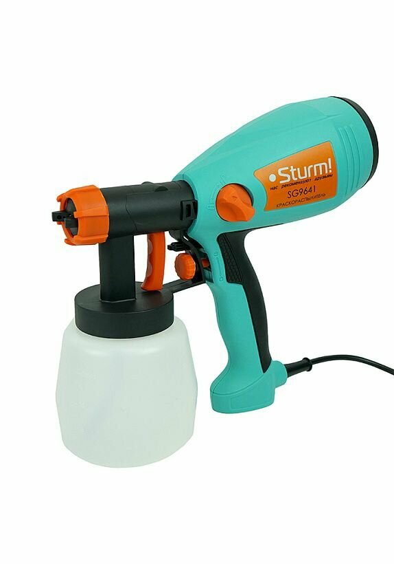 Краскопульт STURM SG9641, 400 вт, 700 мл/мин, сопло 2.8 мм, HVLP
