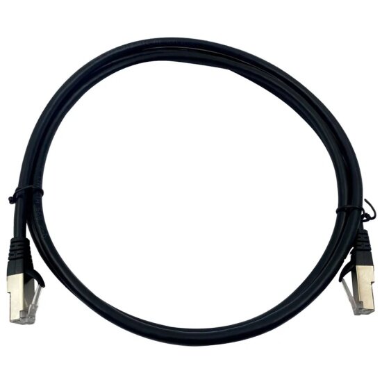 Патч-корд Buro BU-7-1.5M STP 4 пары cat.7 CCA molded 1.5м черный RJ-45 (m)-RJ-45 (m)