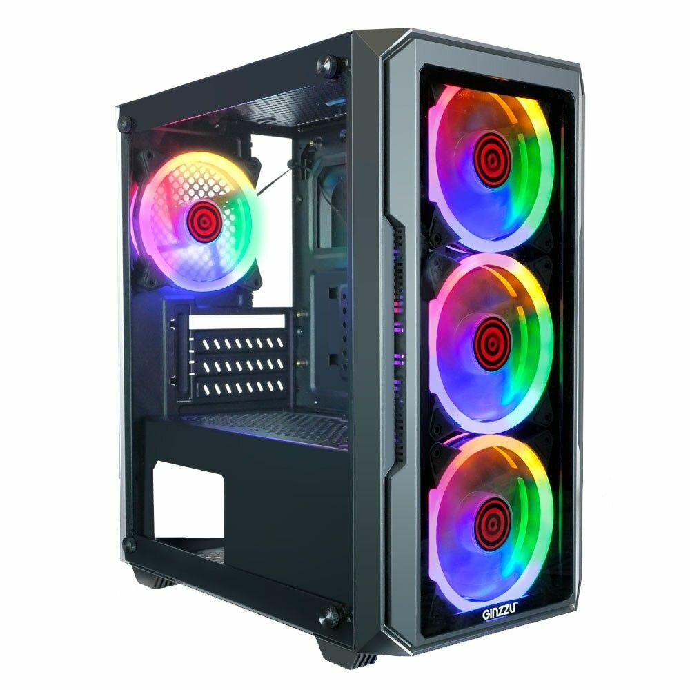 Ginzzu корпус CL690 mATX FAN 4 12FRGB