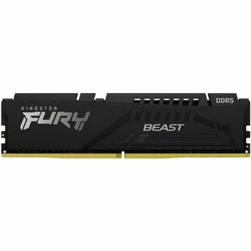 Kingston Память DDR5 32Gb 6000MHz KF560C36BBE - 32 Fury Beast Black RTL Gaming PC5 - 48000 CL36 DIMM 288 - pin 1.35В dual rank с радиатором Ret