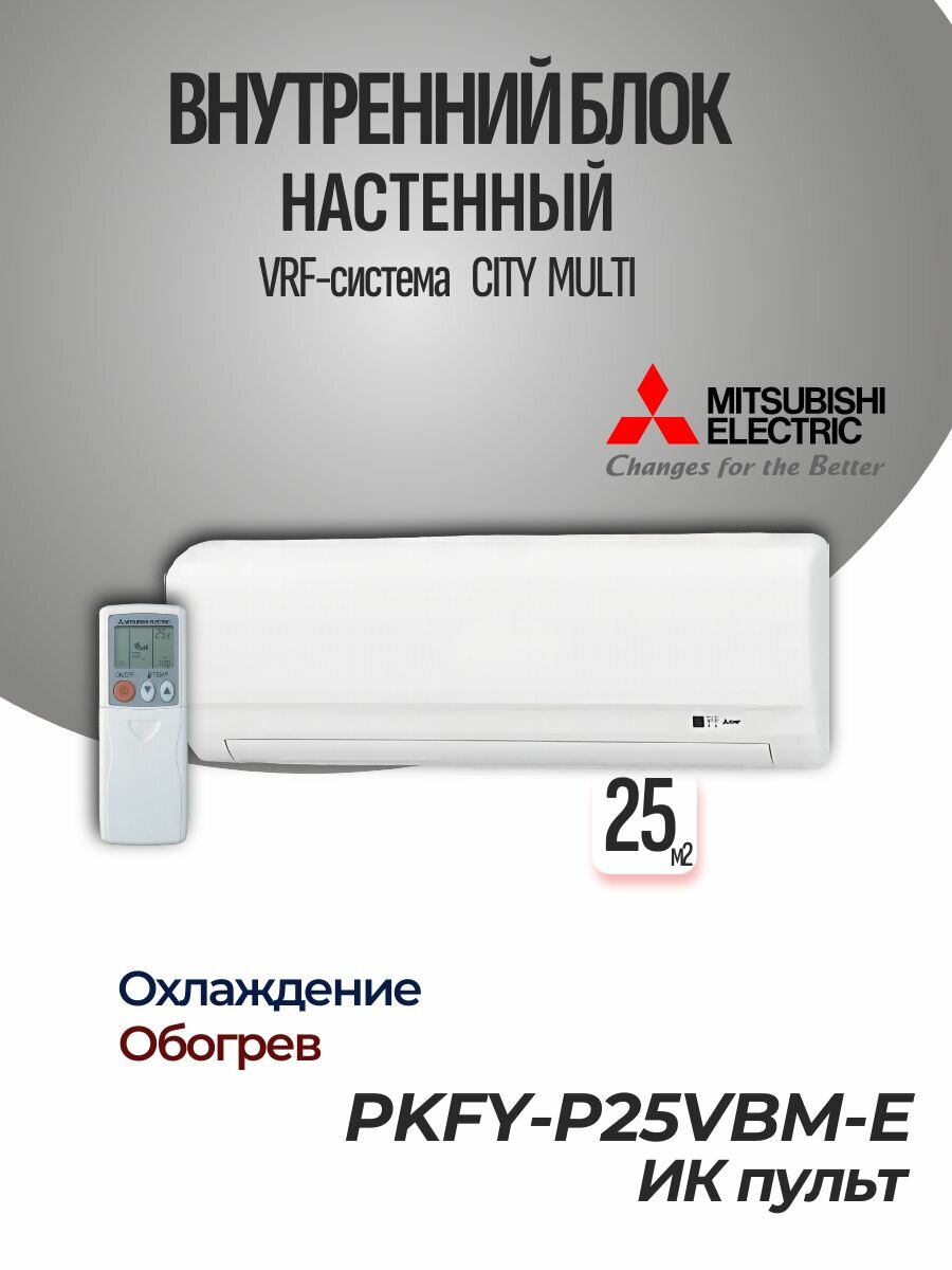 Mitsubishi Electric PKFY-P25VBM-E , настенный внутренний блок VRF систем