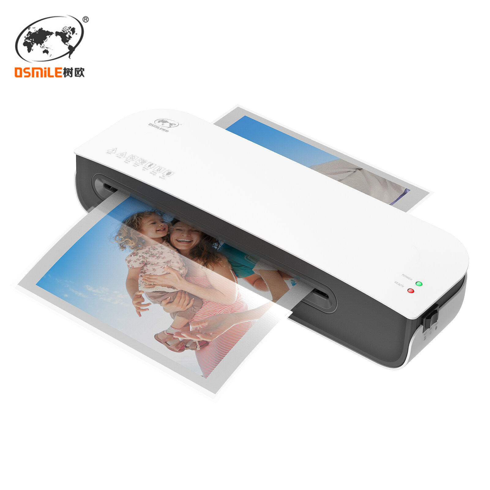 Osmile SL289 настольная ламинаторная машина Set A4 Size Size Hot and Cold Lamination 2 Roller System 9 дюймов максимальная ширина Suitabe для A4/A5/A6.