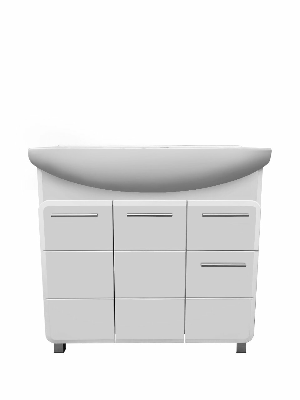 Комплект мебели для ванной комнаты (тумба "Эрика 85" с умывальником элеганс 85 )