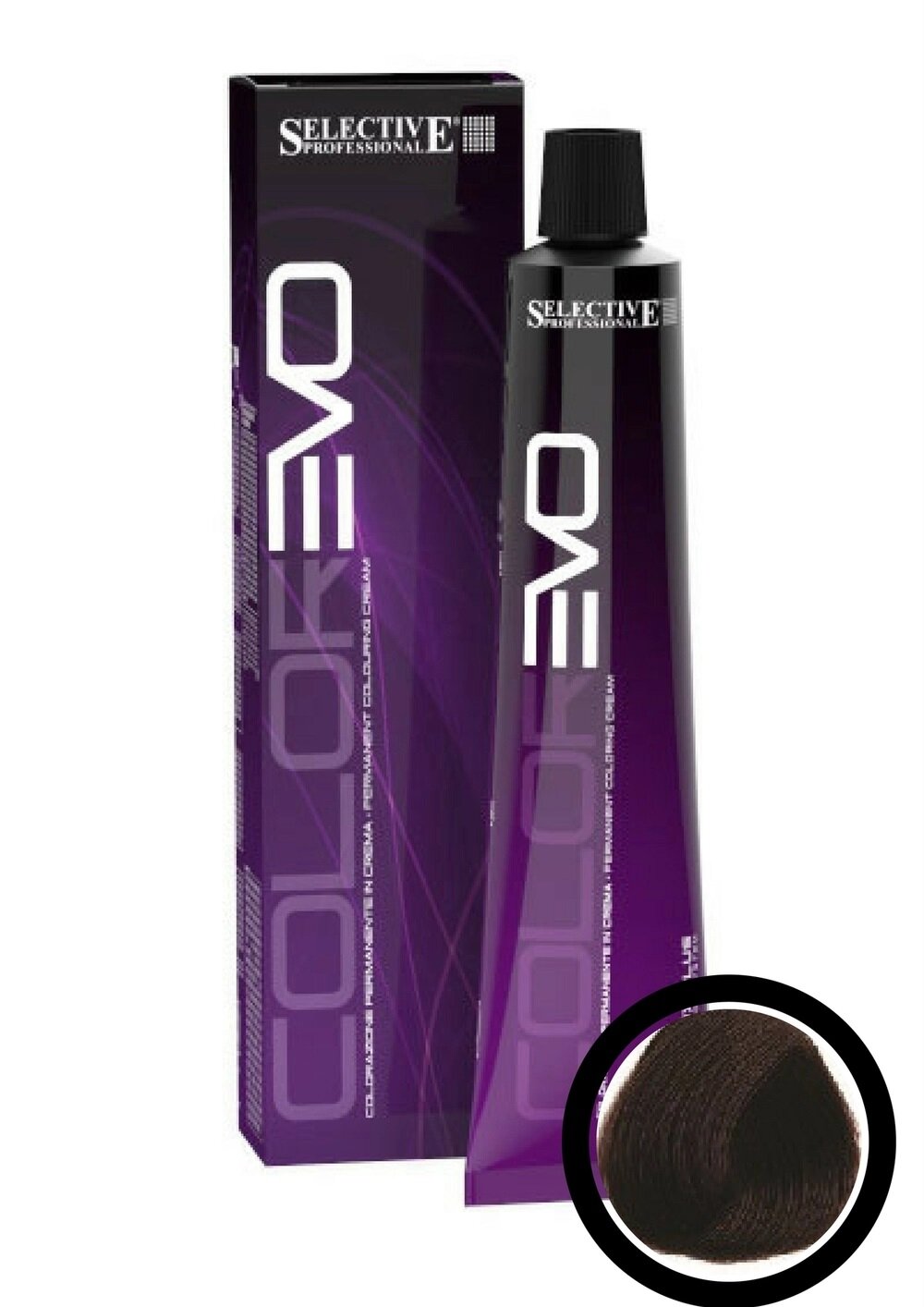 SELECTIVE PROFESSIONAL профессиональная крем-краска ColorEVO 3.0 темно-каштановый, 100 мл