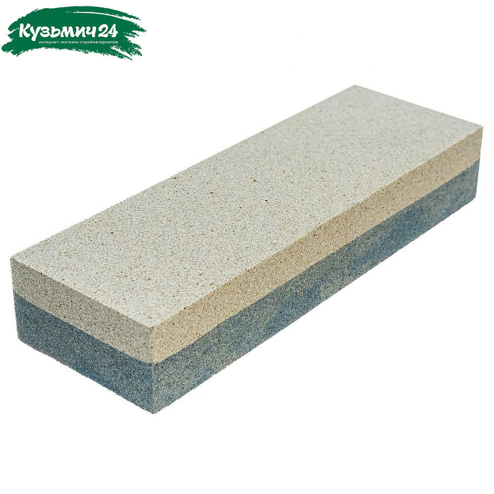 Брусок абразивный FIT 38321, 25х50х150 мм, прямоугольный, двухсторонний, Р120, Р240, оксид алюминия