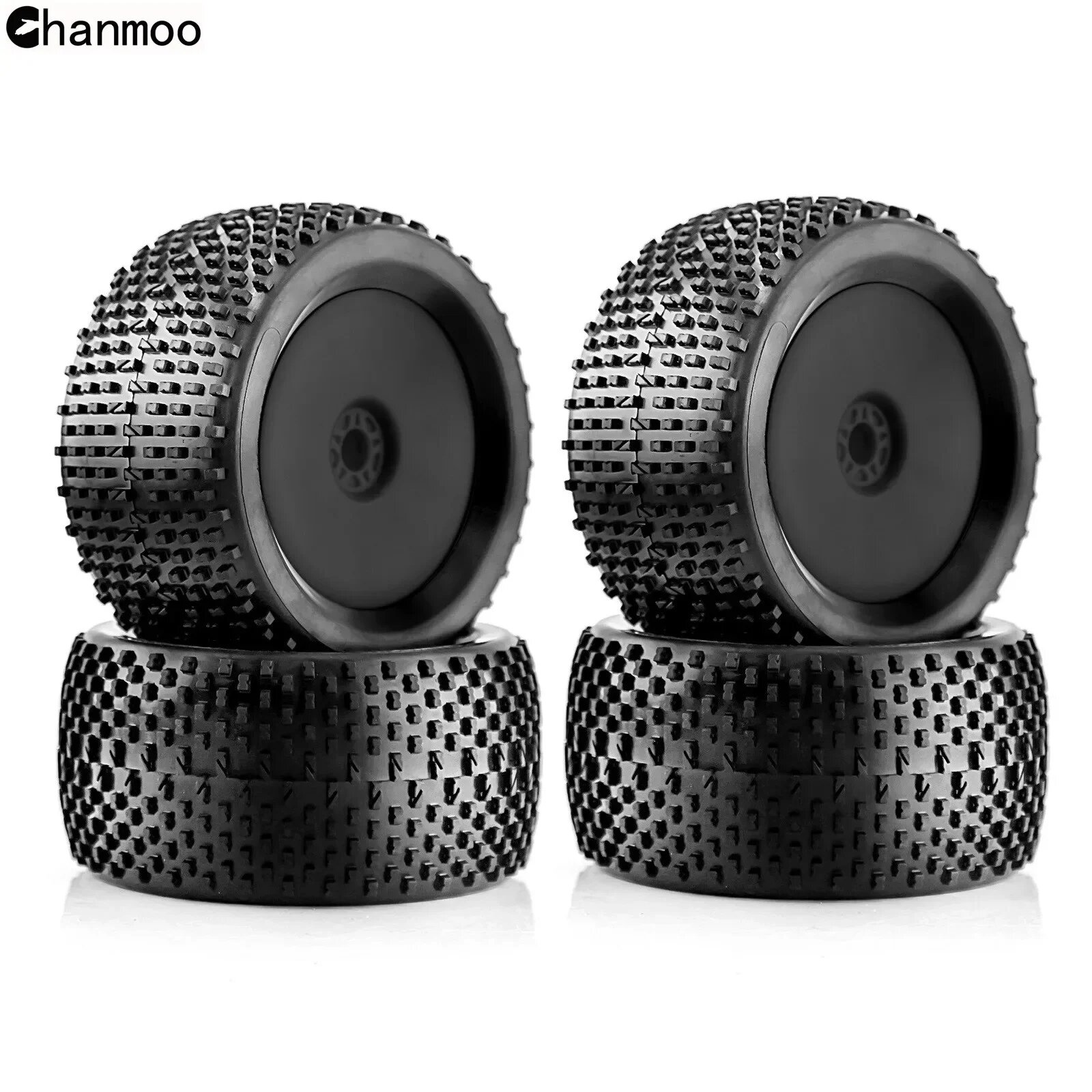 Комплект шин для багги 140 мм композитные 17 мм шестигранник 4pcs Black