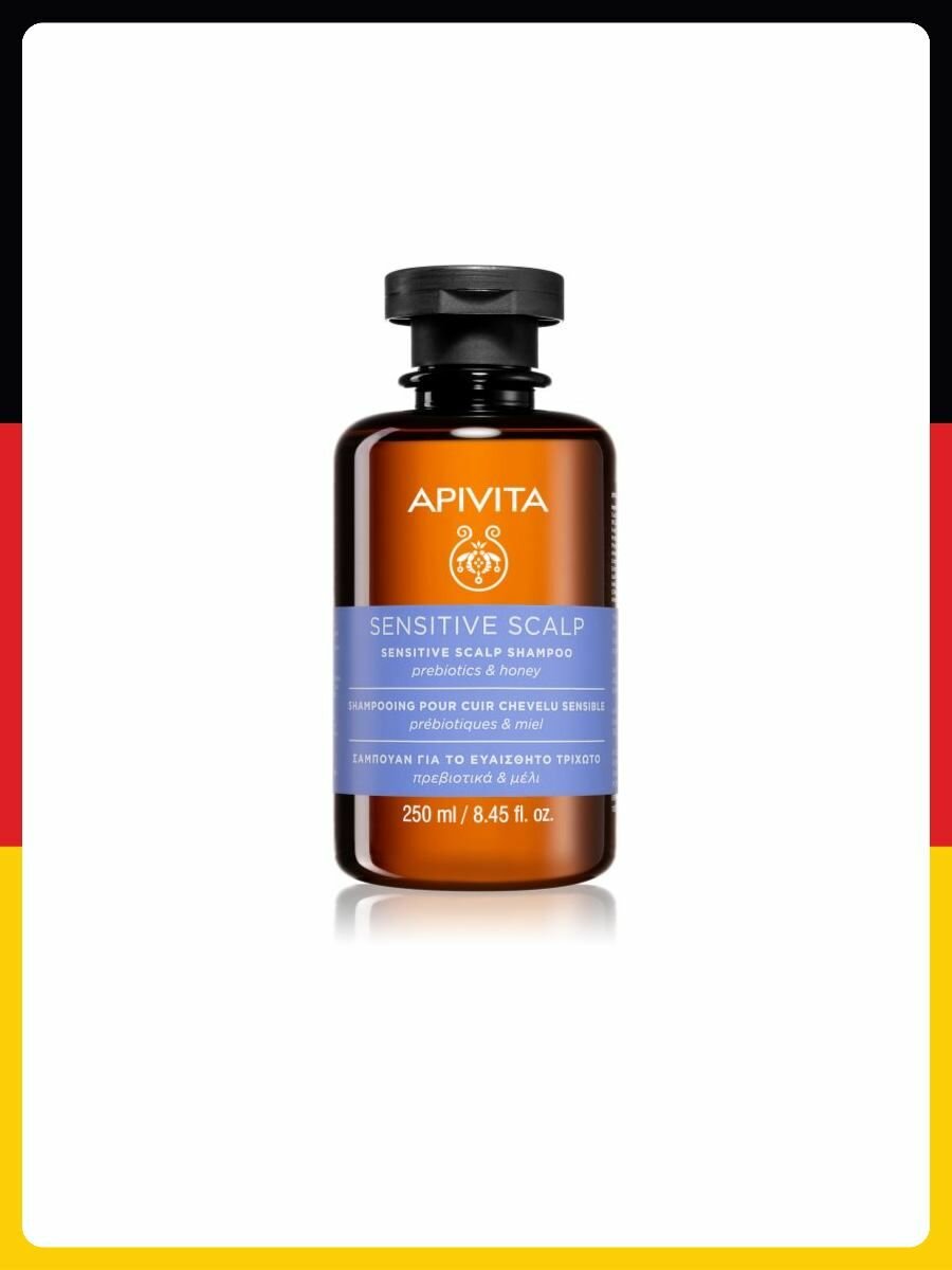 Шампунь для волос APIVITA Sensitive Scalp Shampoo for sensitive and irritated scalp, sulfate-free, 250 мл