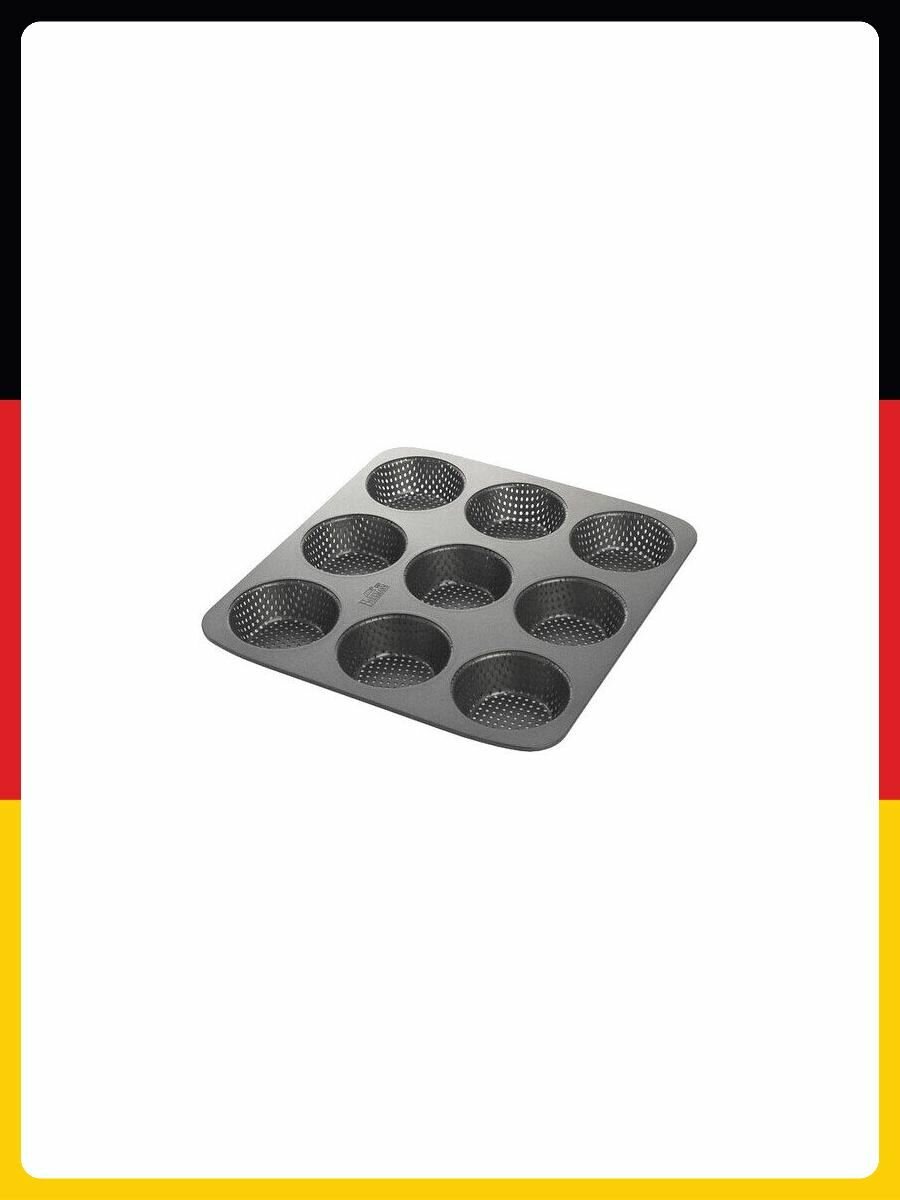 Форма для запекания и выпечки RBV Birkmann Broetchenblech черная