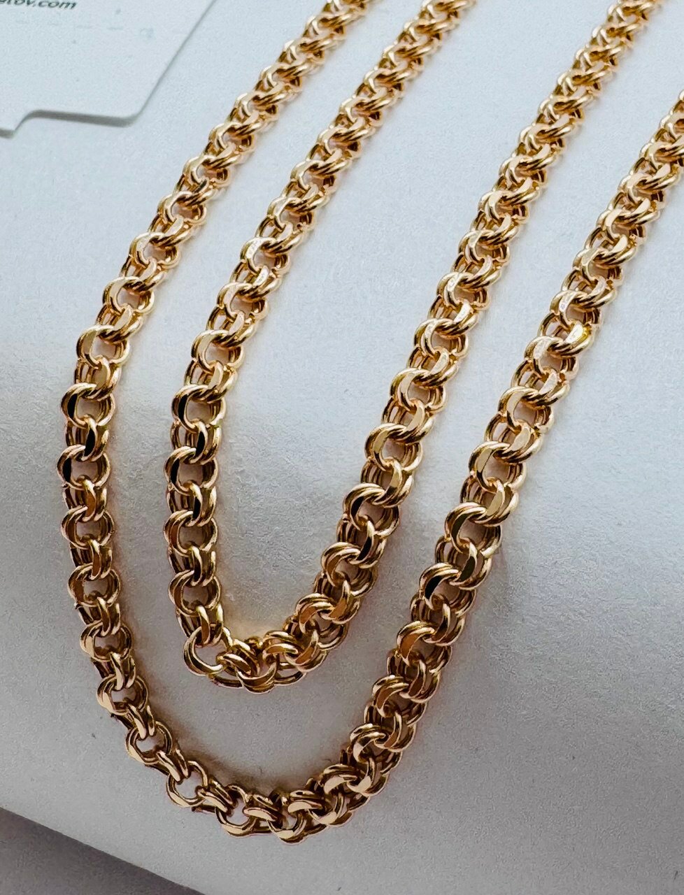 Цепь красное золото, 585 проба