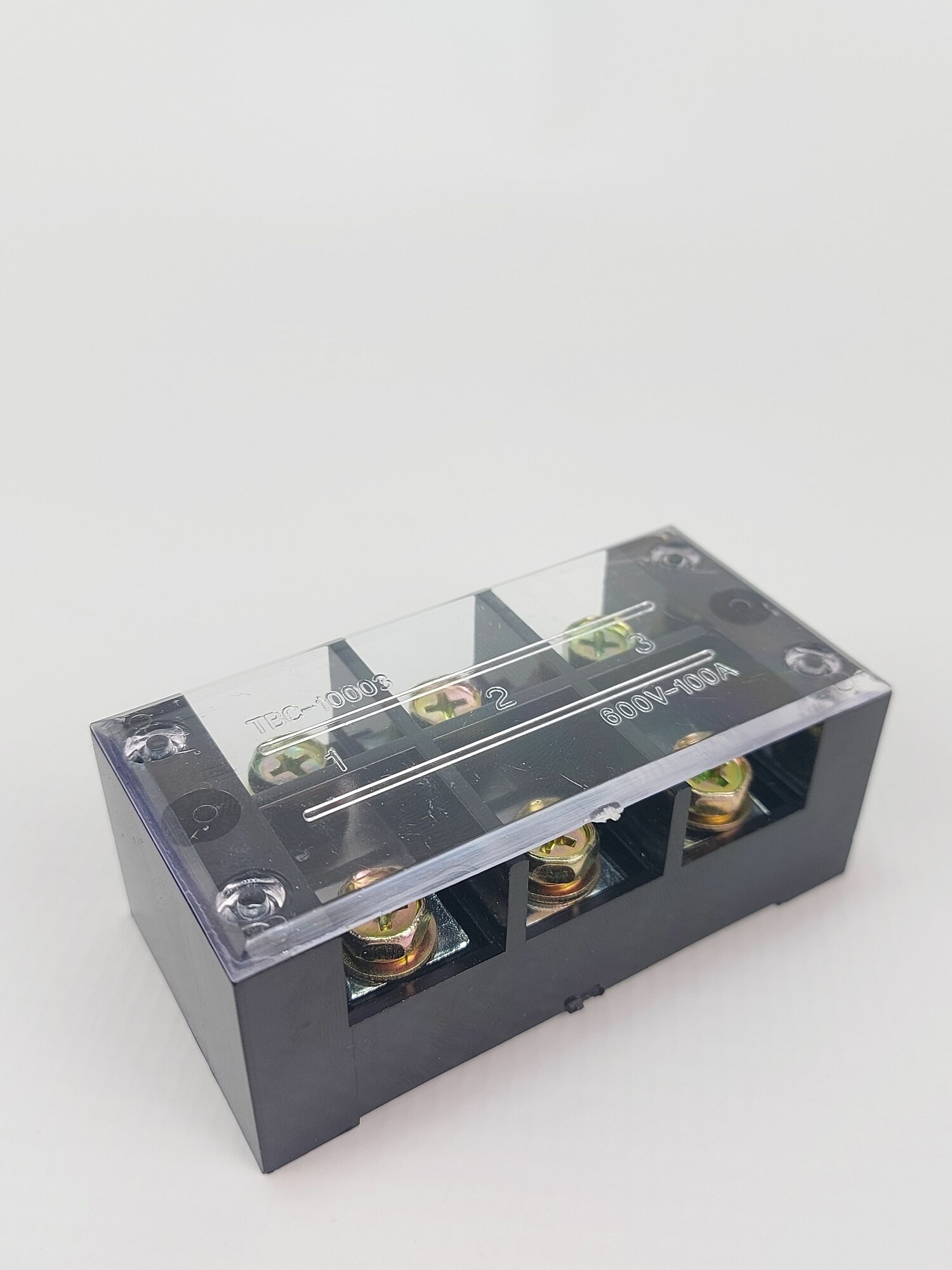 Клеммная колодка винтовая с крышкой TB-10003 600В/100А