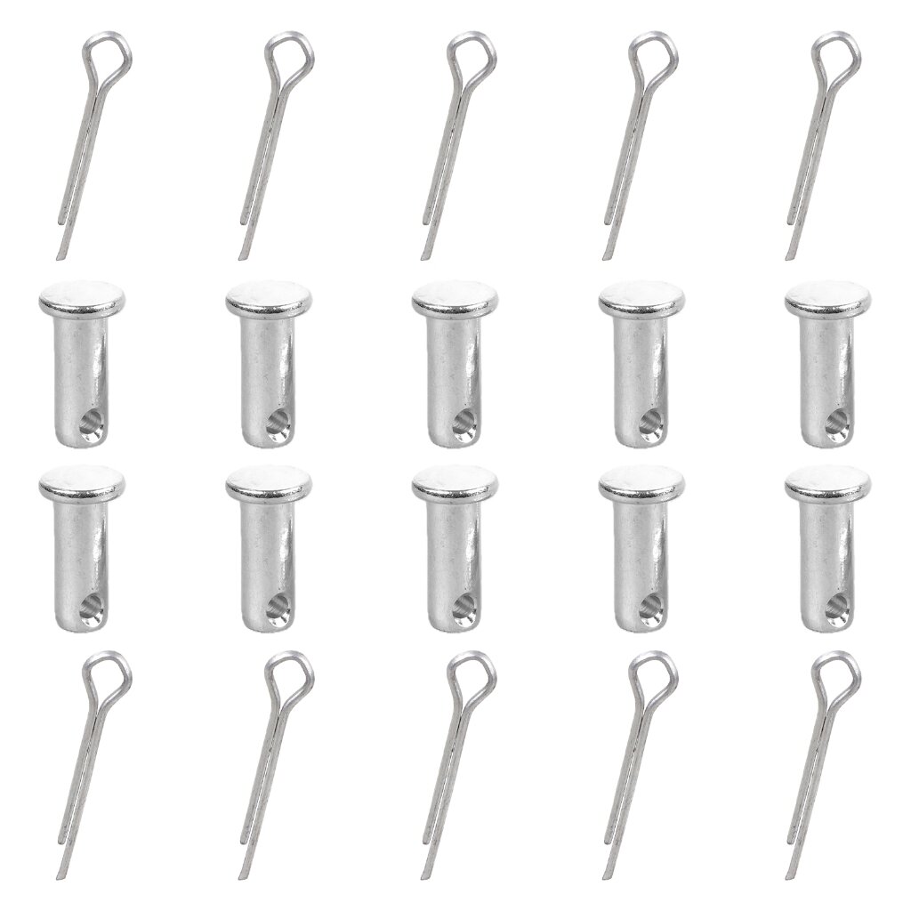 10шт Зажимной Штифт с одним Отверстием из Нержавеющей Стали Плоские головки Отверстие Вала Цилиндрическая Позиционирующая Вставка Дюбель Штифт Простой в использовании