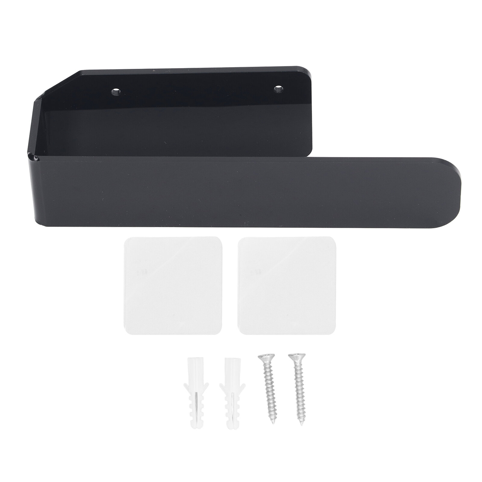 Держатель для полотенец для рук, акриловый, современный, самоклеящийся, настенный, для ванной, кухни, туалета, черный