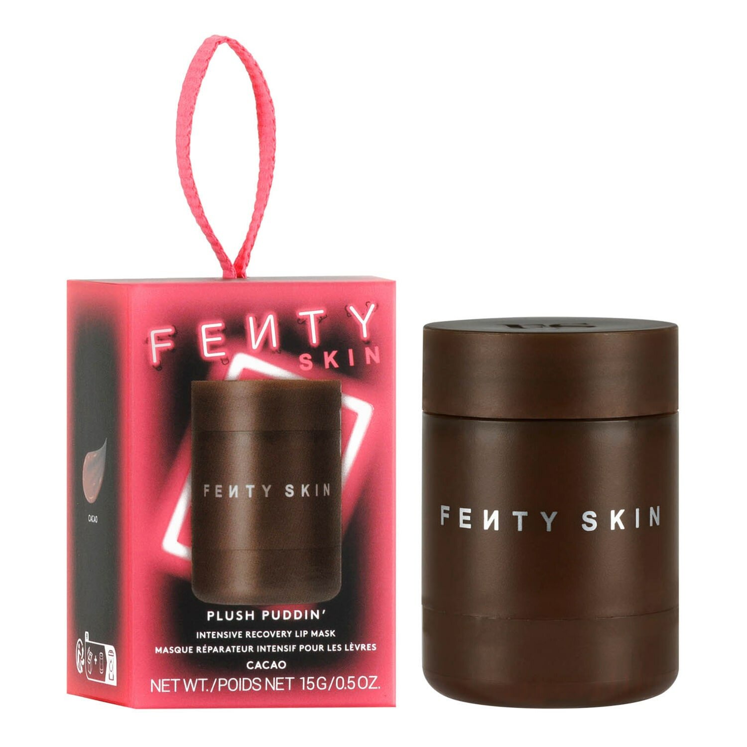 Маска для губ Fenty Beauty Fenty Skin Plush Puddin', гелевая, 15г, оттенок Cacao