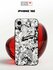 Черный матовый чехол на Apple iPhone 16e/17e / Айфон 16e/17e с принтом Ахегао ма...