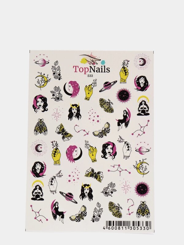 Слайдер/ Top Nails/ (водные наклейки) для дизайна ногтей. На любой фон