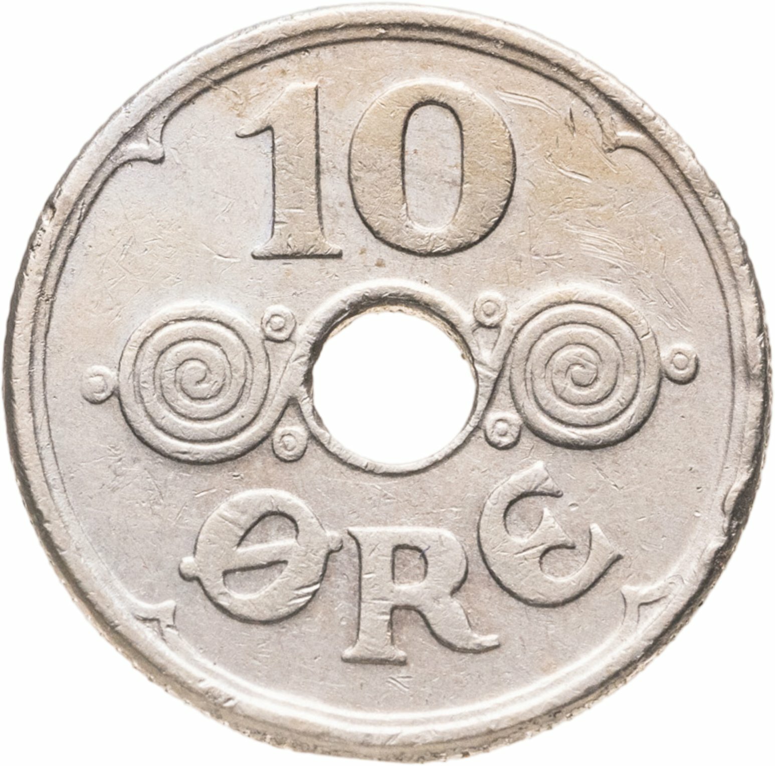 Дания 10 эре (ore) 1937 — фото 1