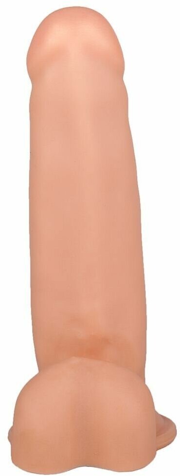 Реалистичный фаллоимитатор с мошонкой и присоской - 16,5см