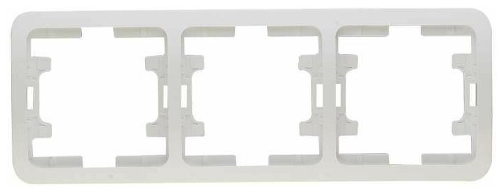 Рамка 3-м Mimoza горизонт. бел. Makel 22013