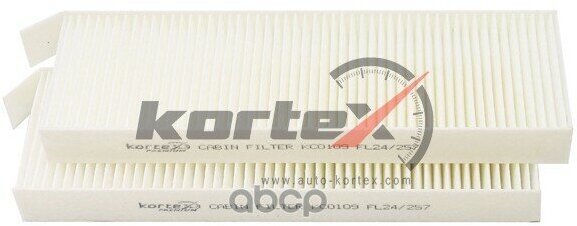 Фильтр салонный CITROEN C4 PICASSOBERLINGOPEUGEOT PARTNER30085008 08- (к-т 2шт) KC0109 KORTEX арт. KC0109