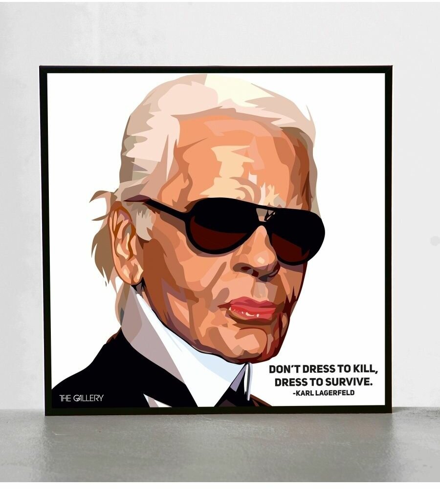 Картина постер Поп-арт Карл Лагерфельд Лофт Шоурум Chanel