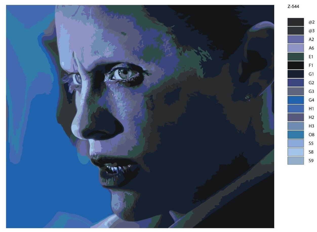 Картина по номерам Z-544 "Джокер. Комиксы" 40x50