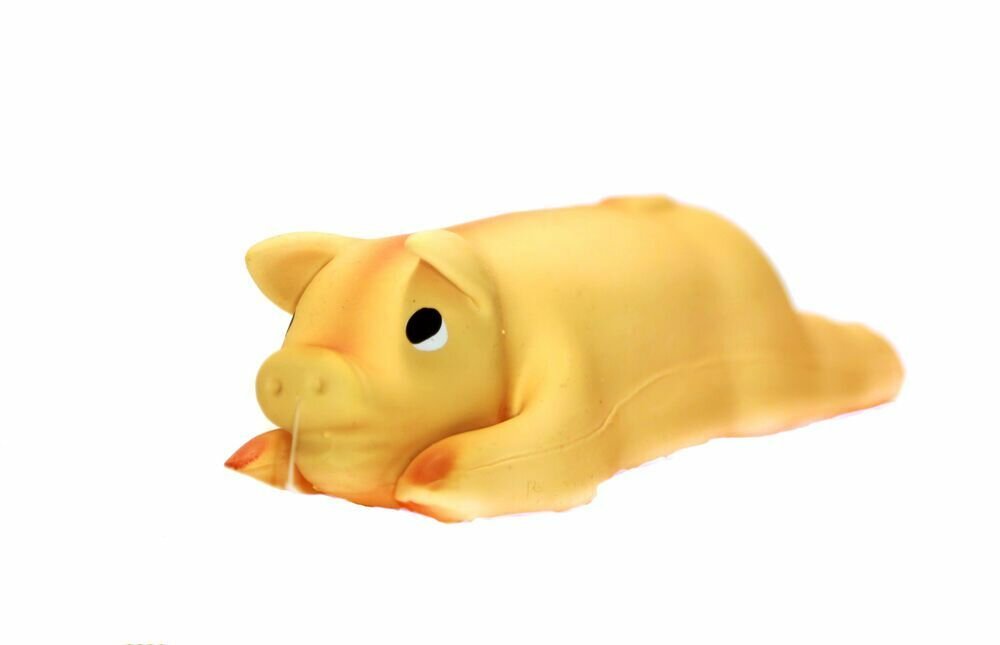 HOMEPET Игрушка для собак, поросенок с пищалкой, латекс, 24 см