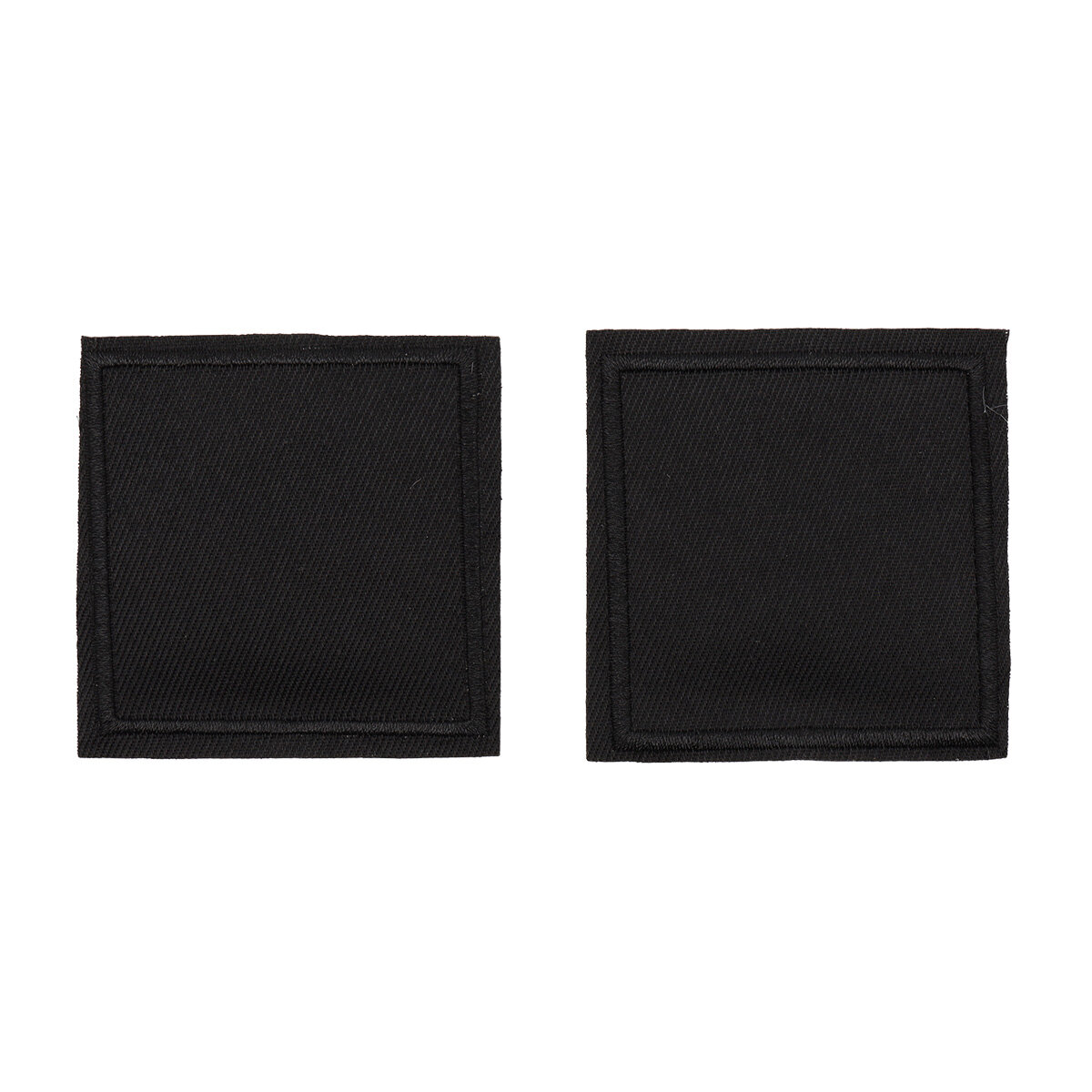 LA430 Термоаппликация на одежду айрис, 60*60 мм (черный), 2 шт