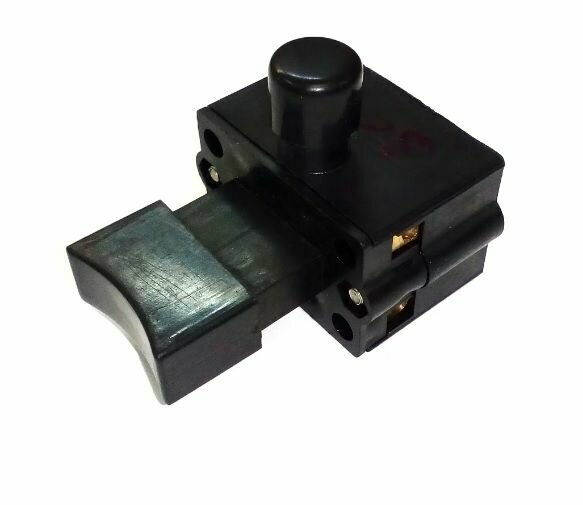 Выключатель (кнопка) KR230 12A для болгарок (УШМ) (с широким фиксатором)