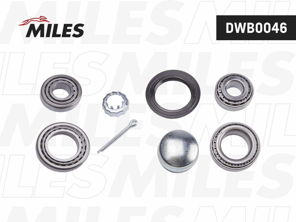 Подшипник ступ. AUDI 100/80/VW PASSAT/GOLF/POLO/SKODA FELICIA 68-01 зад, MILES DWB0046
