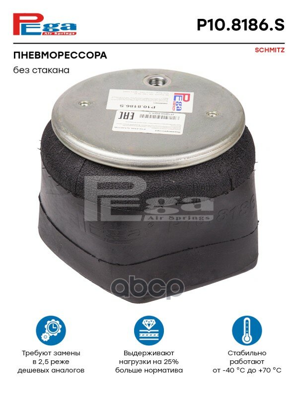 Пневморессора HCV PEGA арт. P108186S