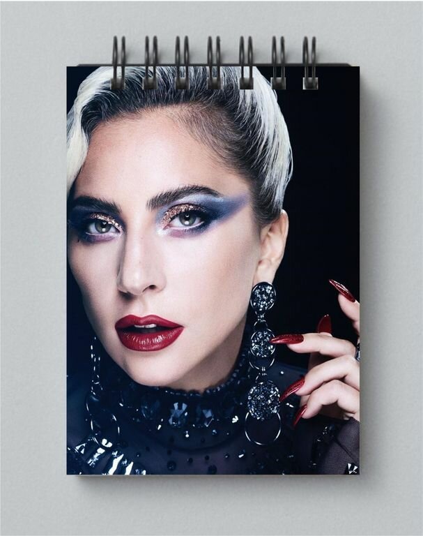Блокнот Леди Гага, Lady Gaga №10, Размер А6, 10 на 15 см