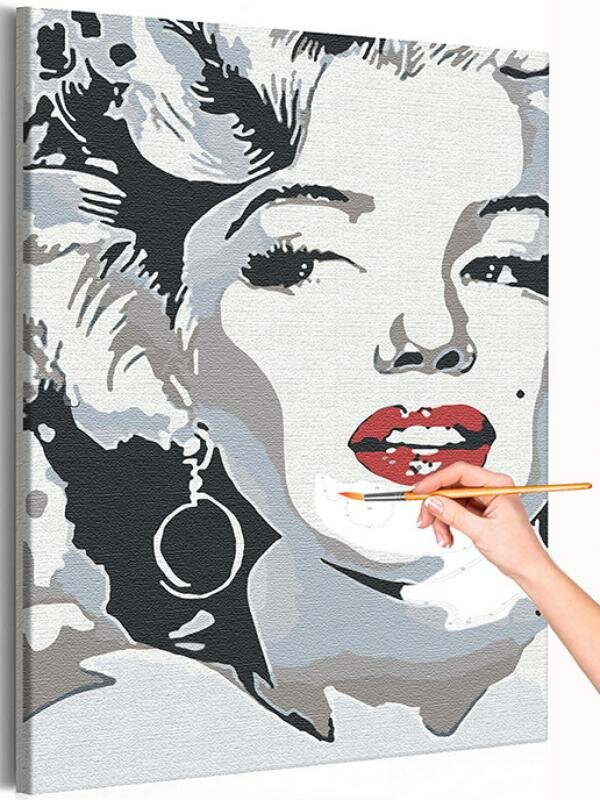 Мэрилин Монро / Знаменитости / Девушки Раскраска картина по номерам на холсте 40х60