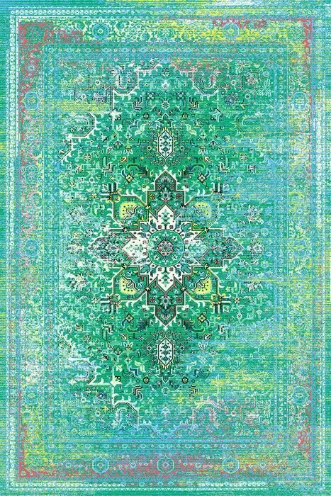 Ковер шерстяной на пол в гостиную в спальню 240х340 см винтажный восточный ворс 10 мм 265197 KoverVDom