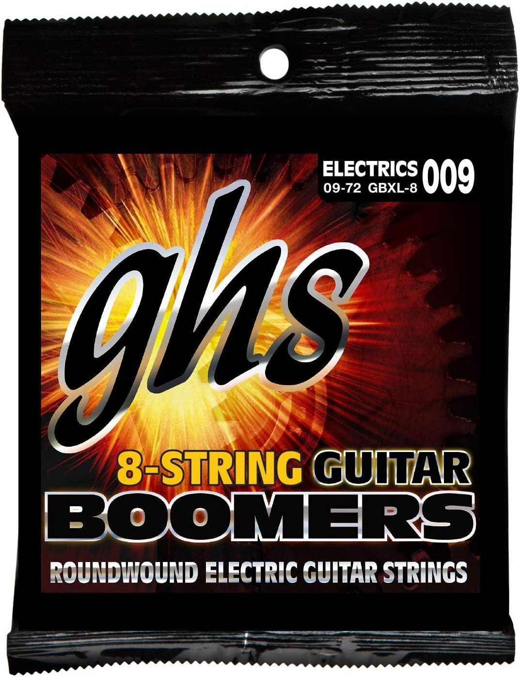 Струны для электрогитары GHS 8-String Boomers GBXL-8 9-72