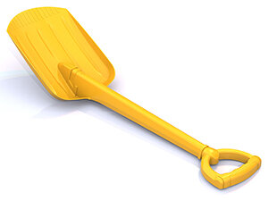 Лопата желтая 70 см