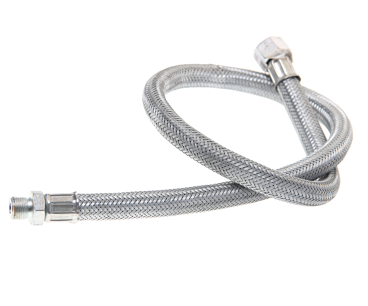 Шланг тормозной КАМАЗ-4310,43118 передний в металлической оплетке (гайка-штуцер М20хМ16) L=815мм ТМК