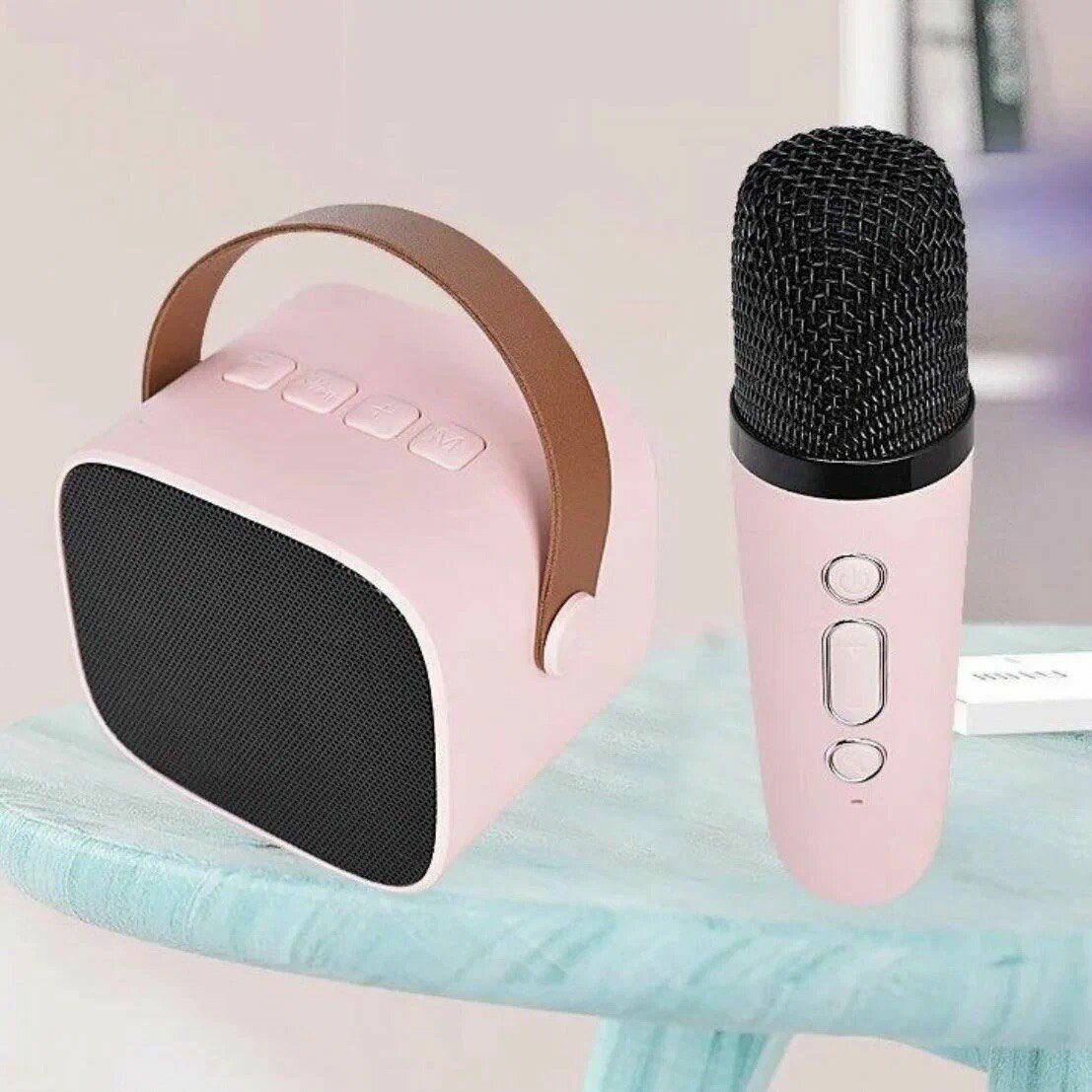 Bluetooth динамик с 1 микрофоном, портативная колонка с микрофоном