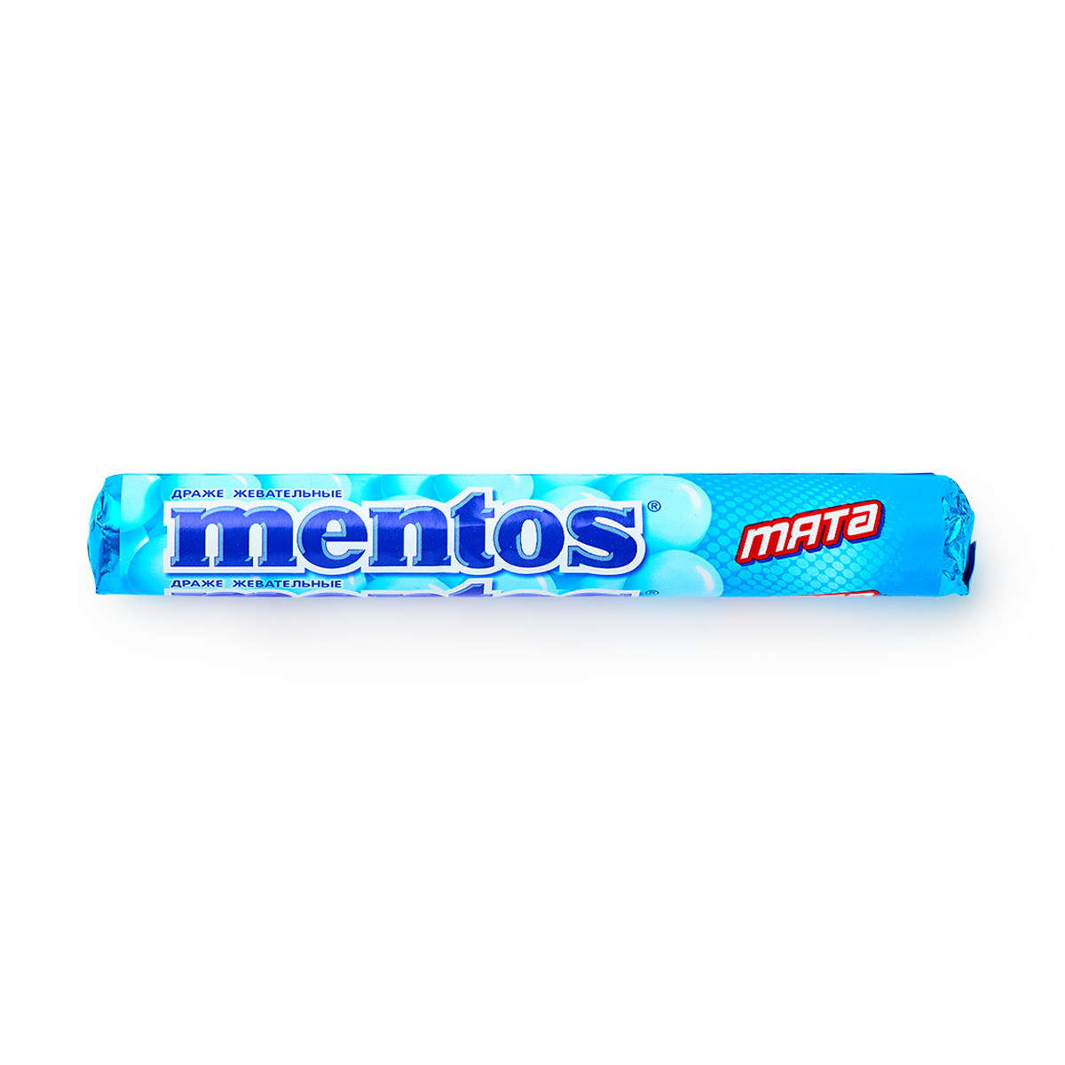 Драже жевательные Mentos со вкусом мяты, бумажная обертка, 37,5 г