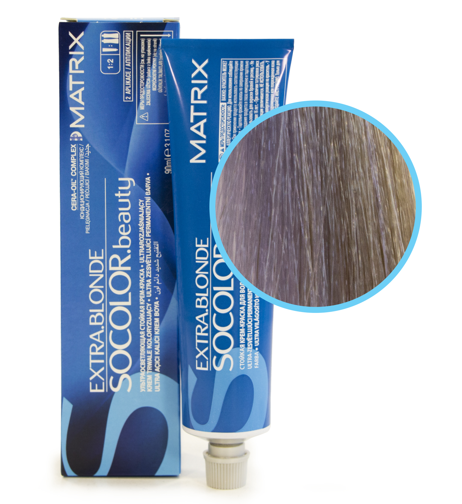 Краска для волос Matrix Socolor Beauty Ul- Vv, ультра блонд глубокий перламутровый, перманентная, 90 мл