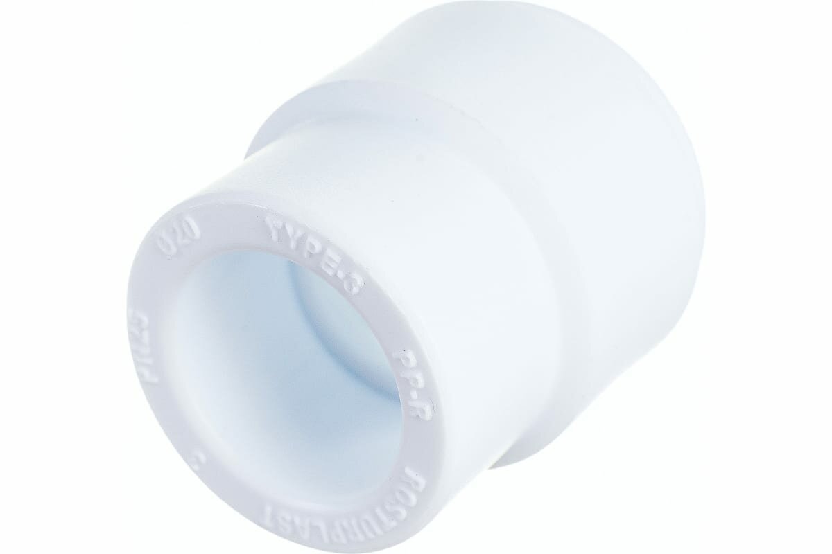 Муфта PP-R переходная белая внутр/наруж пайка Дн 50x20 RTP (РосТурПласт) 10682