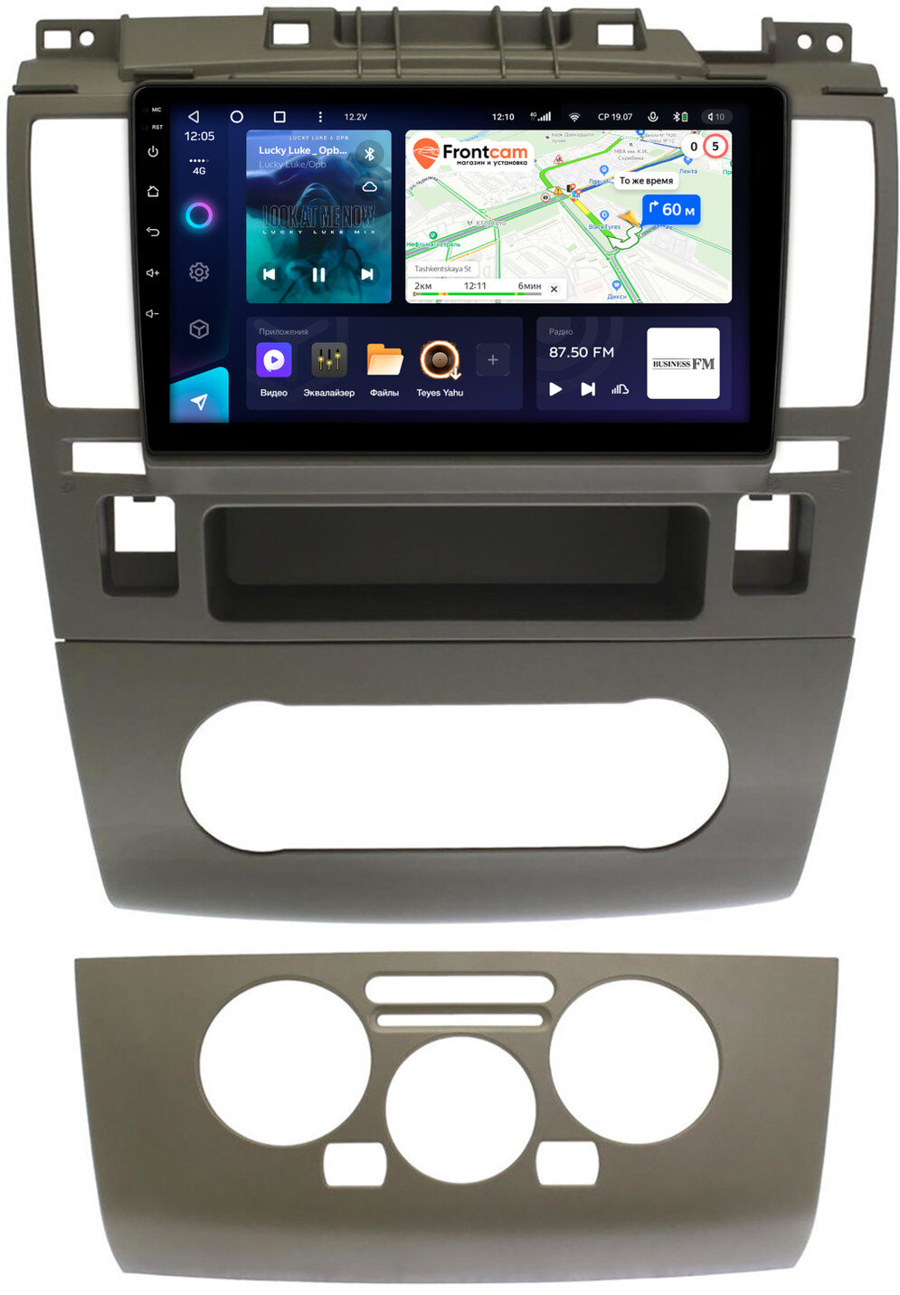 Штатная магнитола Nissan Tiida 2004-2013 (серая) Teyes CC3L 4/32 9" RM-9-0960 Android 10 (4G-SIM, DSP, IPS)