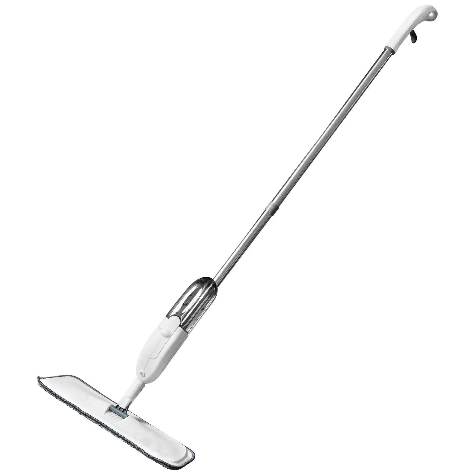 Швабра спрей в упаковке с распылителем, насадка на липучке микрофибра, 130х40 см, цвет бежевый