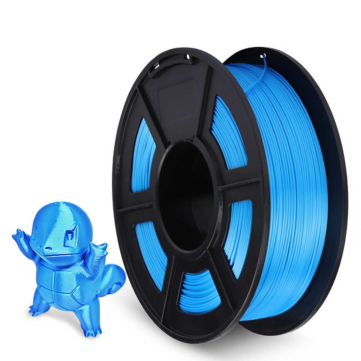 Филамент NV Print Silk PLA+ Blue для 3D печати диаметр 1.75мм длина 330 метров масса 1 кг